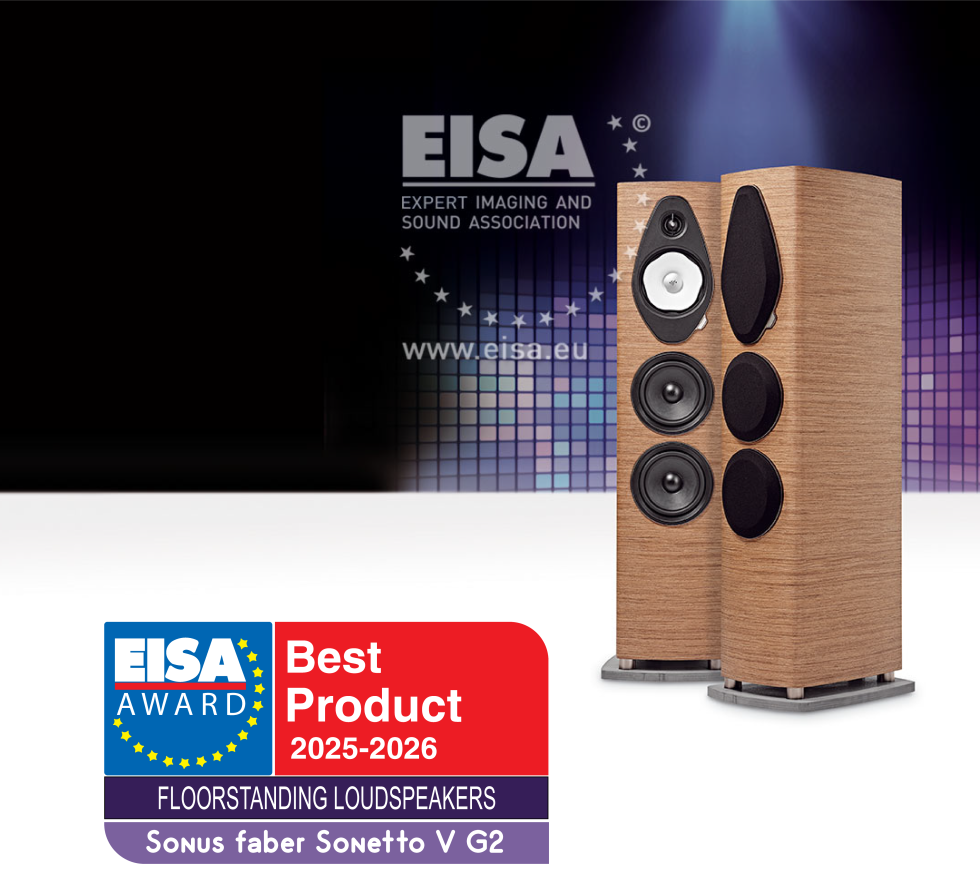 Sonetto V G2 has been honored with the EISA Award 2025–2026 for Best Floorstanding Loudspeaker ...